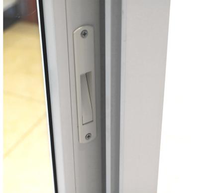 China 80mm Touch Lock Fiberglass Net Double Sliding Window UPVC With Single Glass for sale