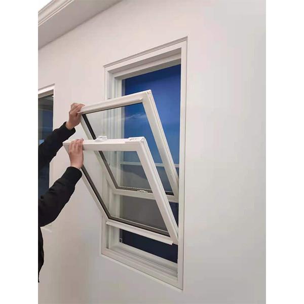 NFRC ダブル UPVC ダブル ハング 窓 105mm