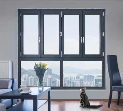 Cina Vetro temperato bifold vetro scorrevole porte finestre lega di alluminio in vendita