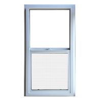 China White UPVC PVC Single Hung Window Lower Panels Slides Vertically for sale