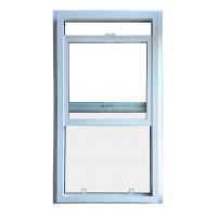 China White UPVC PVC Single Hung Window Lower Panels Slides Vertically for sale