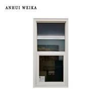 China White UPVC PVC Single Hung Window Lower Panels Slides Vertically for sale