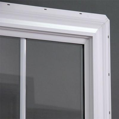 China Verticale schuifruimte Onderafdeling Eenvoudig gehangen witte vinylruimte 48x60 Te koop
