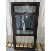 China Crescent Lock Top Fixed Sash Single Hung Windows UPVC Lower Panel Low-E Glass for sale