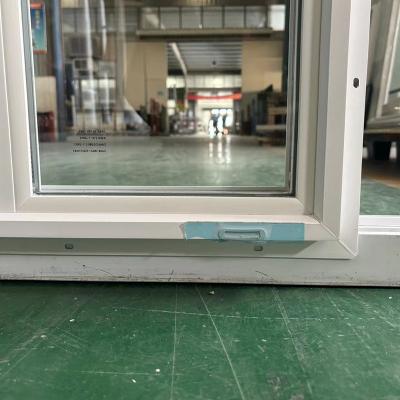 China Reibungsscharnier UPVC Schiebefenster und -tür Standard Kerbendesign mit Floatglas zu verkaufen