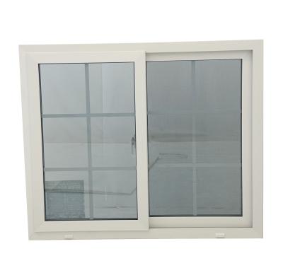 中国 カスタマイズ可能な摩擦ヒンジ 重用 80mm UPVC ダブルスライディング ウィンドウ 販売のため