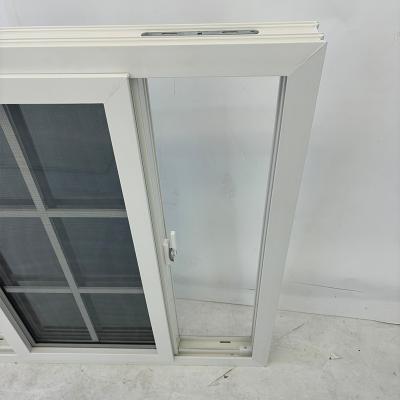 China Sliding Upvc Windows Price Uk/us For Noise Reduction Best UPVC Double Slide Windows For Extreme Winters for sale