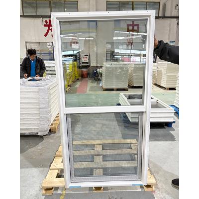 China Factory Windows Vertical Sliding Window Hardware Upvc Single Hung Design for sale