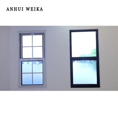 China Excellent Waterproof Performance and Customized Design in UPVC Single Hung Window with Frosted Glass for sale