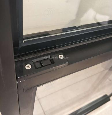 China Vertical Opening Direction UPVC Single Hung Window with Excellent Waterproof Performance and Sliding Opening Style for sale