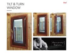 german Horizontal Aluminum Tilt And Turn Windows For Egress