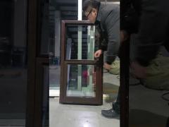 Fábrica Americana Quadro de PVC Vinil Janela Suspensa para cima Janela Suspensa Bruna Deslizante