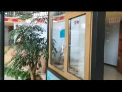 ODM Casement Aluminum Tilt And Turn Windows Woodgrain color