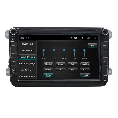 Cina Autoradio Android universale da 8 pollici Vw Volkswagen Android Radio Auto GPS Audio 2 Din in vendita