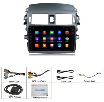 Cina 2008-2013 2010 2014 Toyota Corolla Android Head Unit CarPlay Android 10 Radio 32GB in vendita