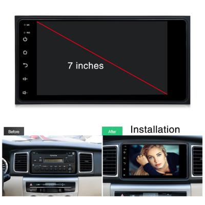 Cina 7 pollici Android Auto 2 Din Radio Android 9.1 Car Stereo Lettore multimediale universale da 16 GB in vendita