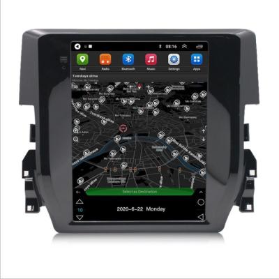 Cina 2018 2017 2016 Honda Civic Android Head Unit Radio Tesla tipo stile Android 9,1 in vendita