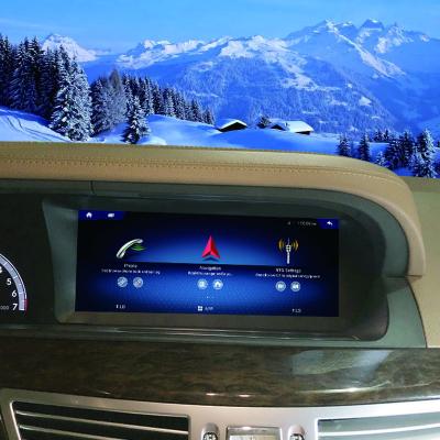 China Rádio Android Indash para Mercedes Benz Classe S 2020 Fibra Óptica Caixa IPS 2K Tela à venda