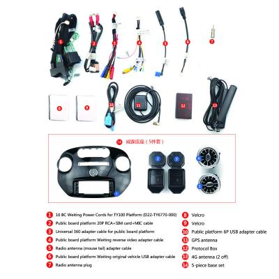 China Mercedes Vito Rádio Android Controle Remoto Unidade principal do carro construída em 360 DSP CarPlay à venda
