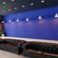 China Recycled PET 3D Polyester Fiber Acoustic Panel Mildewproof Durable for sale