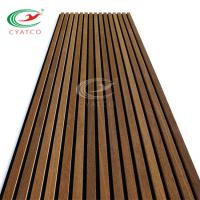 China Ceiling Wood Acoustic Wall Panels Practical MDF Polyester Material for sale
