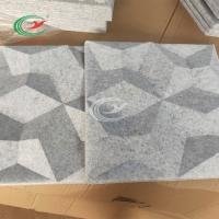 China Stable Harmless 3D Diamond Wall Panels , Multicolor Audio Absorption Sheets for sale