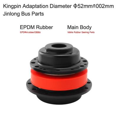 China Kingpin Adaptation Diameter φ52mm±002mm Jinlong Bus Parts EPDM Rubber Main Body Nitrile Rubber Sealing Parts Components for Bus Repair for sale