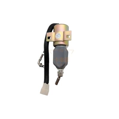 China Dongfeng Chassis Diesel Engine Fuel Shutoff Solenoid Valve 24V 12V Electromagnetic Switch for Bus Coach for sale