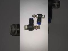 Bus door pump pneumatic connection valve