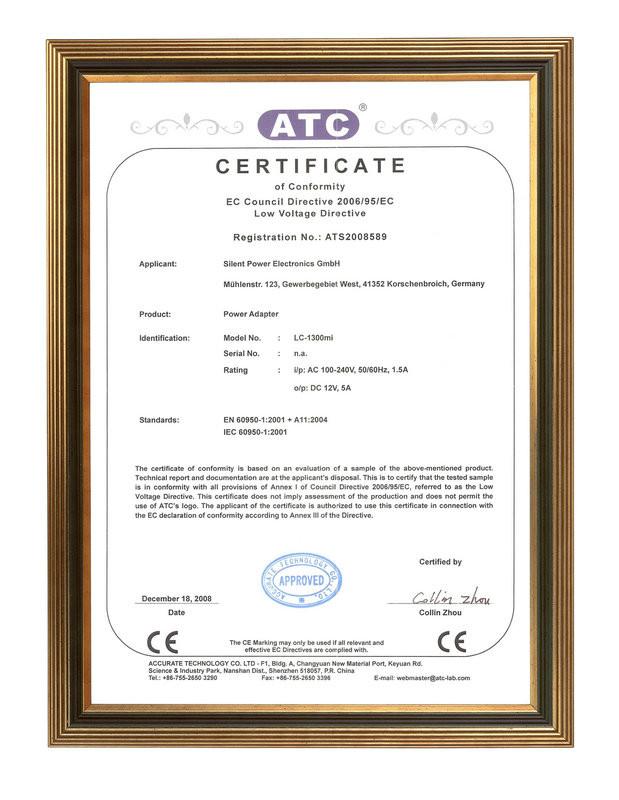 CE-POWER SUPPLY - Shenzhen Realan Computer Products Co., Ltd.