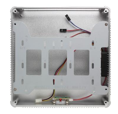 Cina Mini casi d'argento di ITX, mini cassa di alluminio del PC con i doppi porti di WIFI in vendita