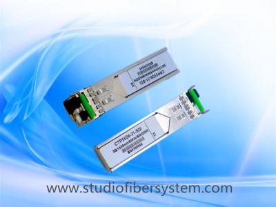 China 20KM 1550nm 3G SDI Video SFP Optical Transceiver include 1SFP transmitter and 1 SFP receiver, supporting pathological for sale
