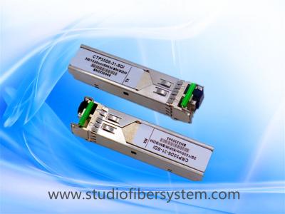 China 20KM 1310nm 3G SDI Video SFP Optical Transceiver include 1SFP transmitter and 1 SFP receiver, supporting pathological for sale