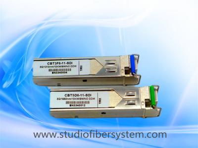 China 20KM 1310&1550nm broadcast bidi 3G SDI Video SFP Optical Transceiver module over 1 fiber for sale