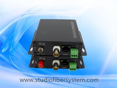 China new 1CH AHD Data Media Fiber Converter for 1CH 720P/1080P AHD&1CH reverse RS485&1CH 10/100M ethernet over 1SM/MM fiber for sale