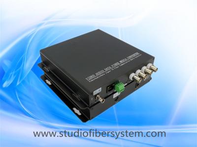 China 4ch analog video 1CH RS485 1 ethernet to fiber converter for CCTV surveillance system for sale