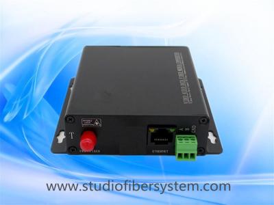 China Reverse RS485 fiber media converter for 1CH Reverse RS485+1CH 10/100M ethernet over fiber extenders for sale