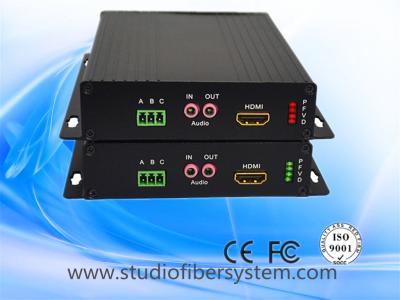 China HDMI to fiber optic converter for hdmi&stereo audio&rs232 over singlemode fiber to 20km for sale