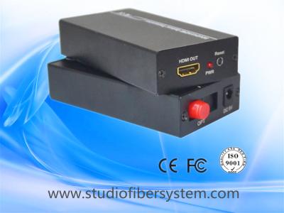 China 1 port compressed hdmi to fiber optic converter for 1080p hdmi signal over fiber to 0~60km for sale
