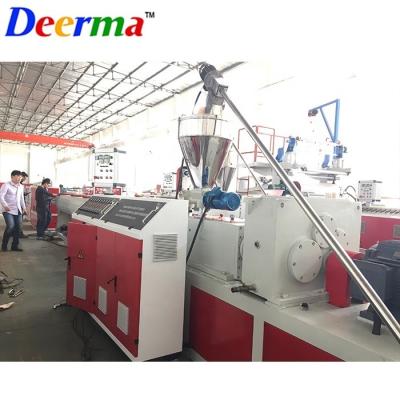 China 60 Rpm PVC Pipe Machine 50kw PVC Profile Extrusion Machine Customized for sale