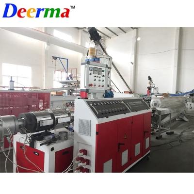 China 20mm - 110mm PVC Pipe Equipment 60kw PVC Profile Extrusion Line With S Contactors for sale