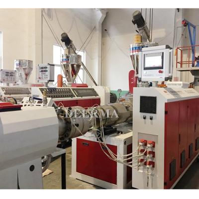 China PLC Control With Touch Screen PVC Pipe Machine Featuring S Motor Output Diameter Range 16mm 630mm for Pipe Extrusion for sale