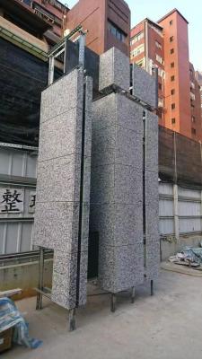 Moderno muro cortina de piedra personalizable con excelente característica de aislamiento térmico