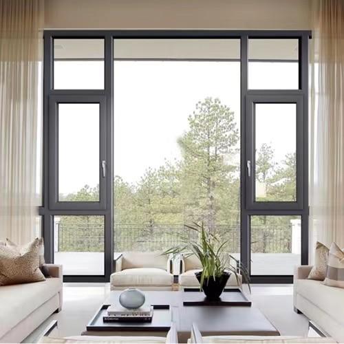 Quality Fluorocarbon Spray Aluminium Profile Doors And Windows for Custom Glass Options for sale