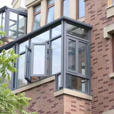 Finitura di vetro di alluminio su misura per edifici per uffici Isolata e insonorizzata con rivestimento in polvere