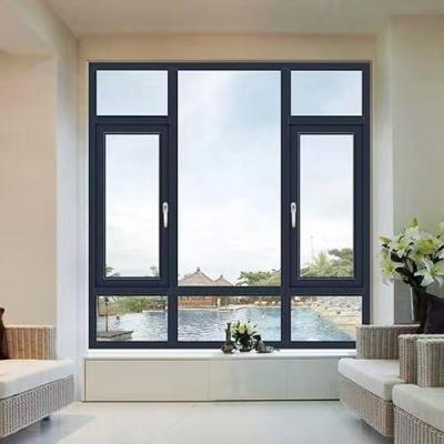 China Office Building Custom Aluminium Casement Windows Fluorocarbon Sprayed Glass for Noise Reduction for sale