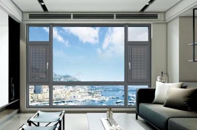 China Custom Aluminium Office Building Casement Windows with Soundproof and Insulation Glass for sale