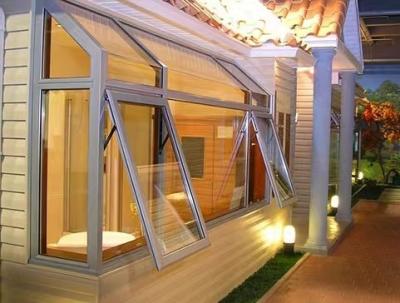 China Custom Glass Aluminum Upper Hung Window for Soundproofing and Insulation for sale