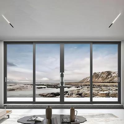 China Customisable Aluminum Alloy Sliding Door with Customizable Glass Design for sale