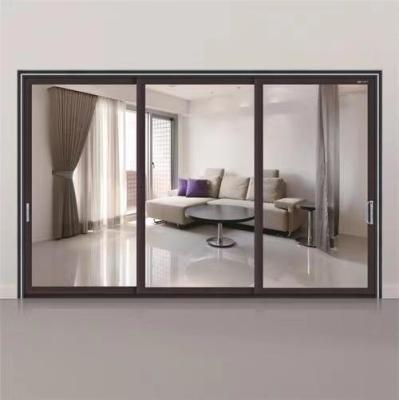 China Custom Sliding Aluminum Door with Customizable Glass / Color for sale